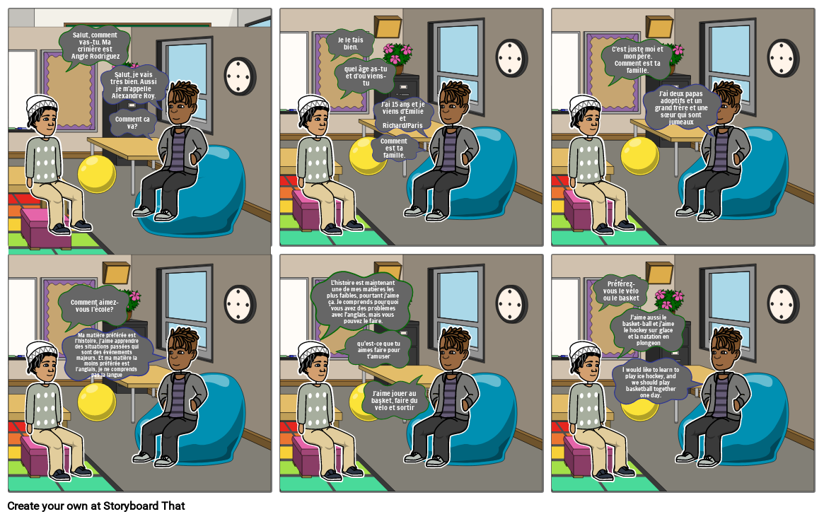 Final Exam for the school year 2021-2022 Storyboard