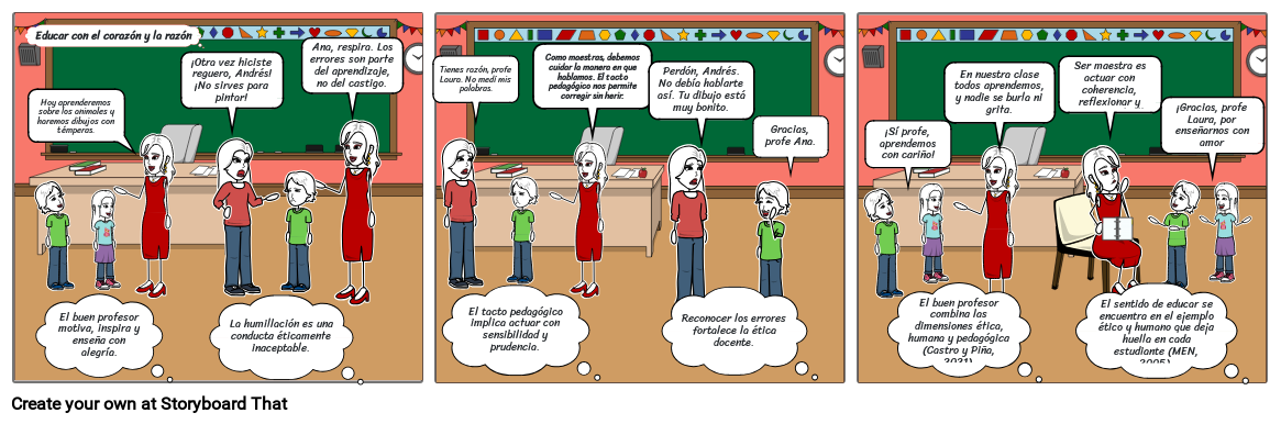 Educar con el corazón y la razón Storyboard by 4f06e105