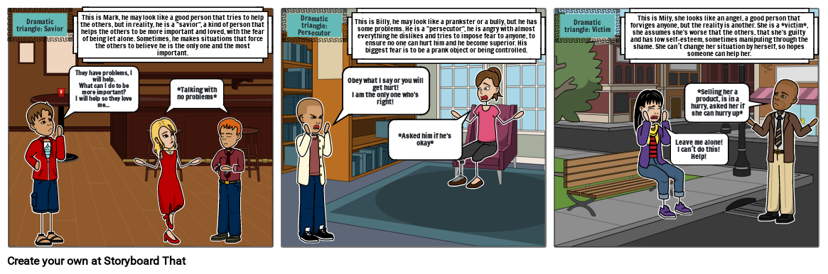 Dramatic Triangle Storyboard by 4f65504c