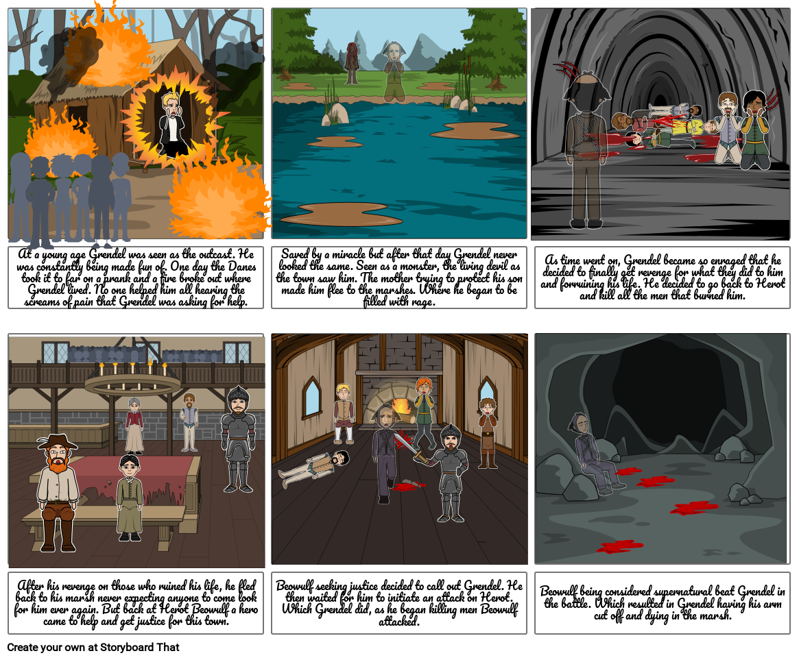 Hero's Journey Storyboard Storyboard by 4fa3be19