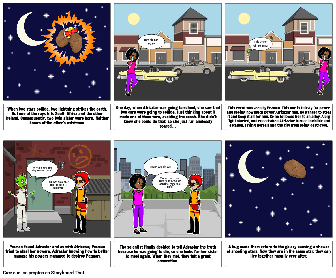 The stars collide Storyboard par 4fc652a7