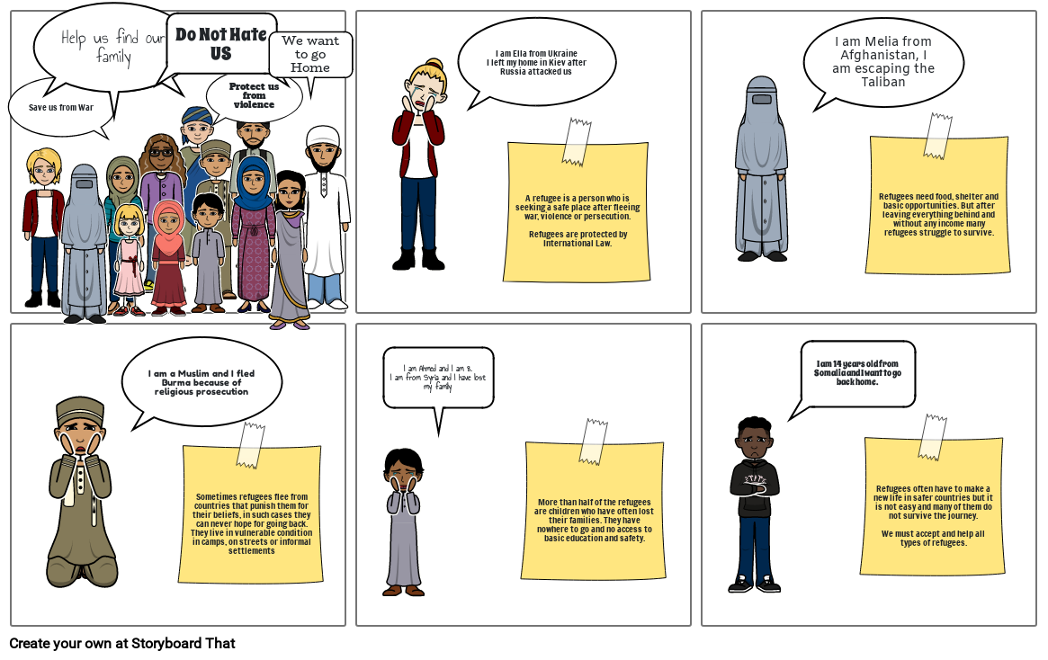 Refugees Storyboard by 4fc95cdb