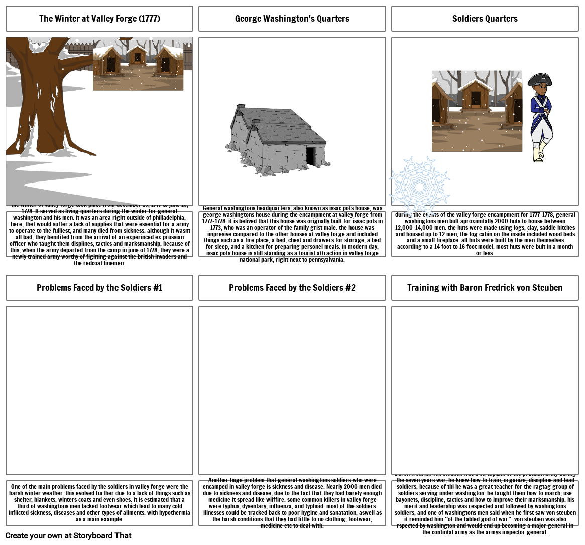 valley forge Storyboard por 4fd205f7