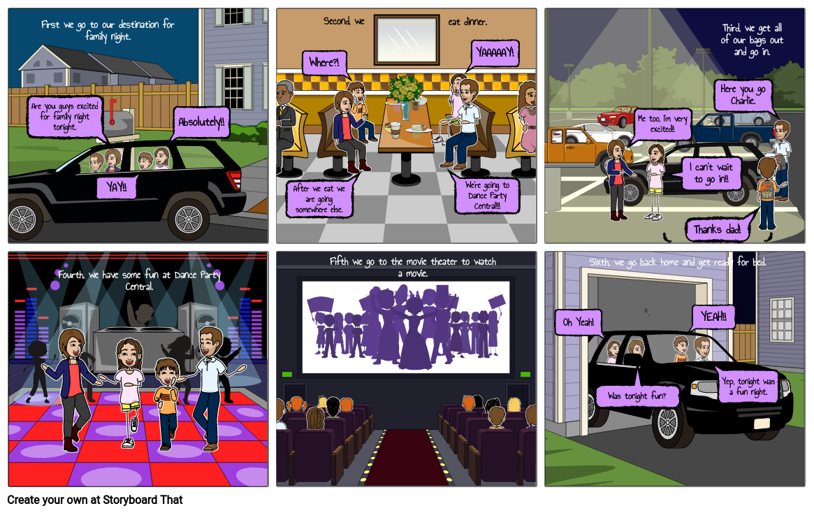 Family Night Storyboard By 5001091f family-night-storyboard-by-5001091f