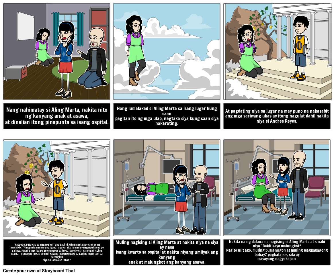 ANG SARILING WAKAS KO NG AKDANG "ANG KALUPI" Storyboard