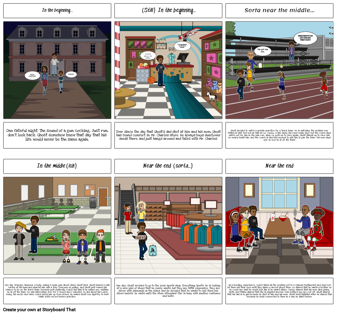 Ghost Project Storyboard By 50260352