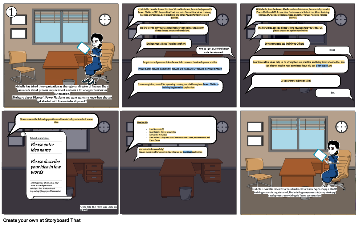 PVA - Citizen developer Storyboard por 50268981
