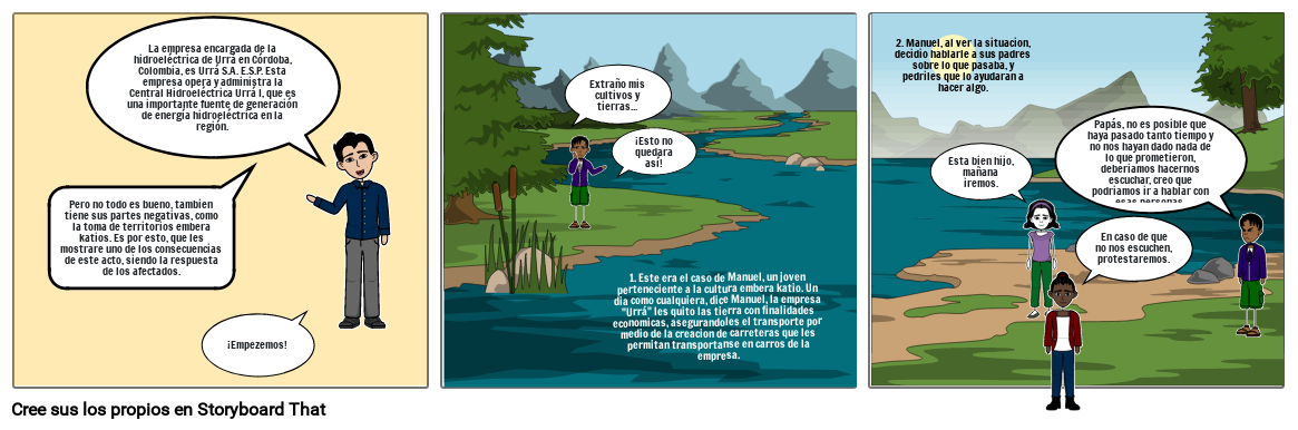 Emberas Storyboard by 5098f635