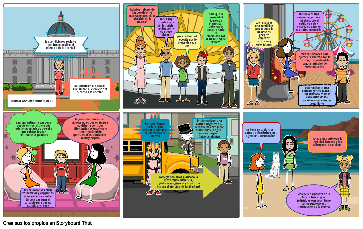 LAS CONDICIONES SOCIALES Storyboard by 50d8926d