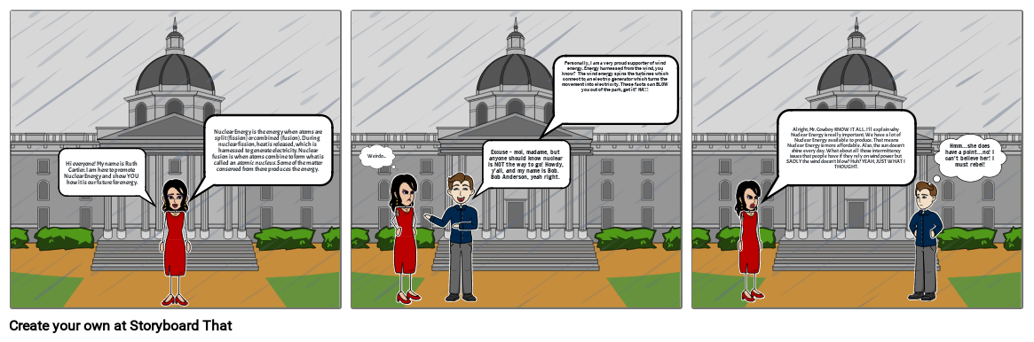 Science Energy Resources Argument Comic Storyboard