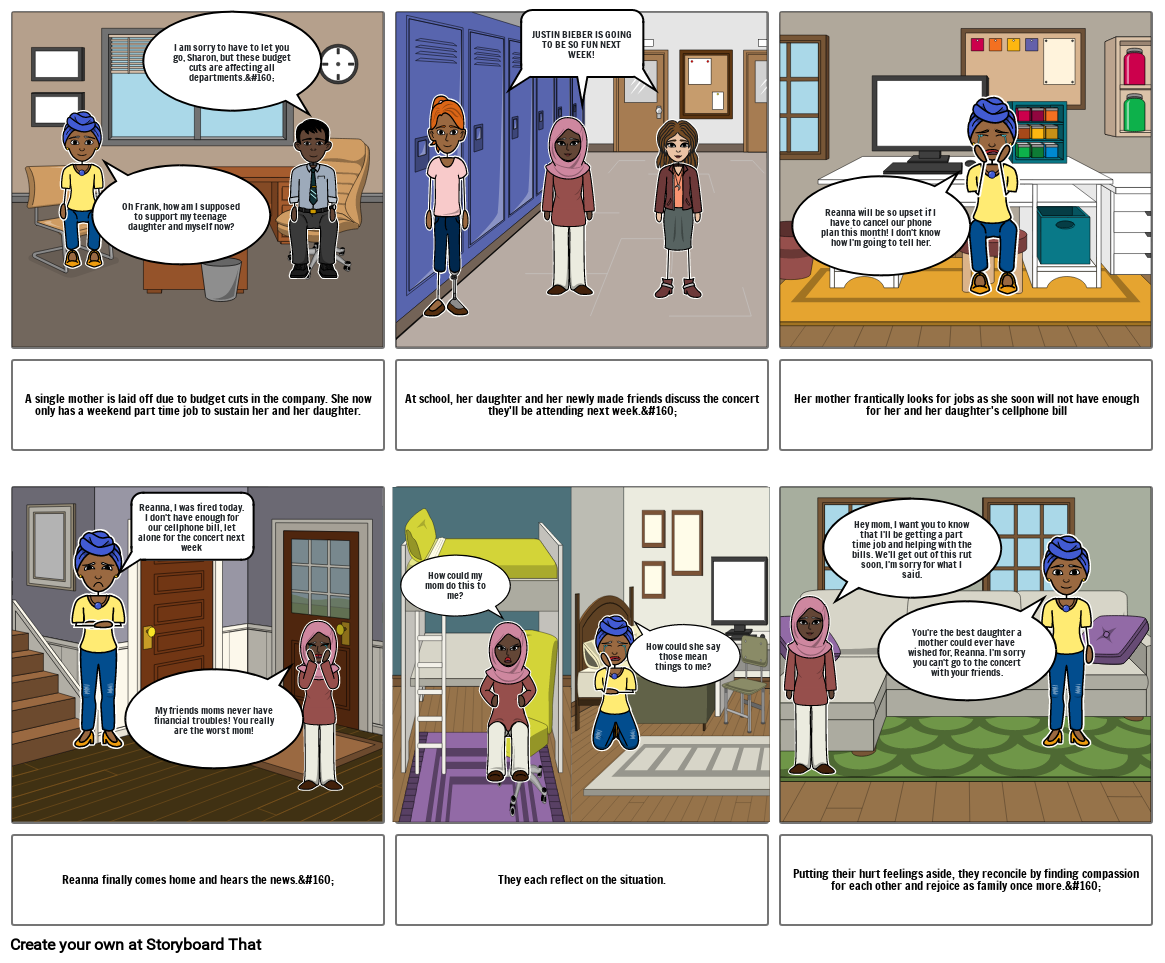 A family dilemma Storyboard by 5121b048