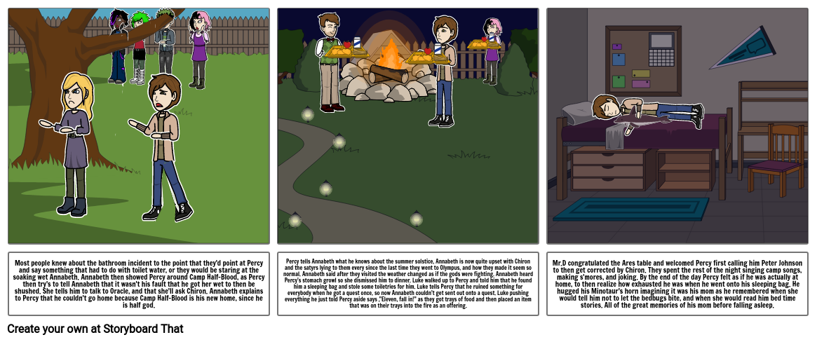 Chapter 7 The Lighting Thief Storyboard por 513b0927