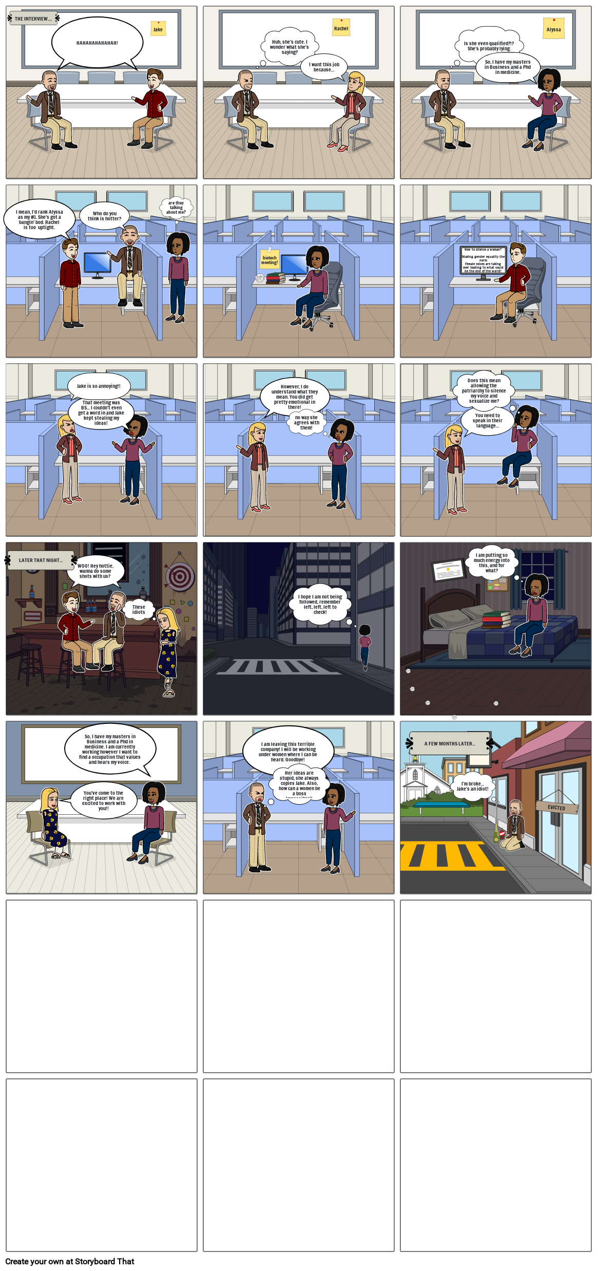 Women In The Workplace Storyboard By 5143739b