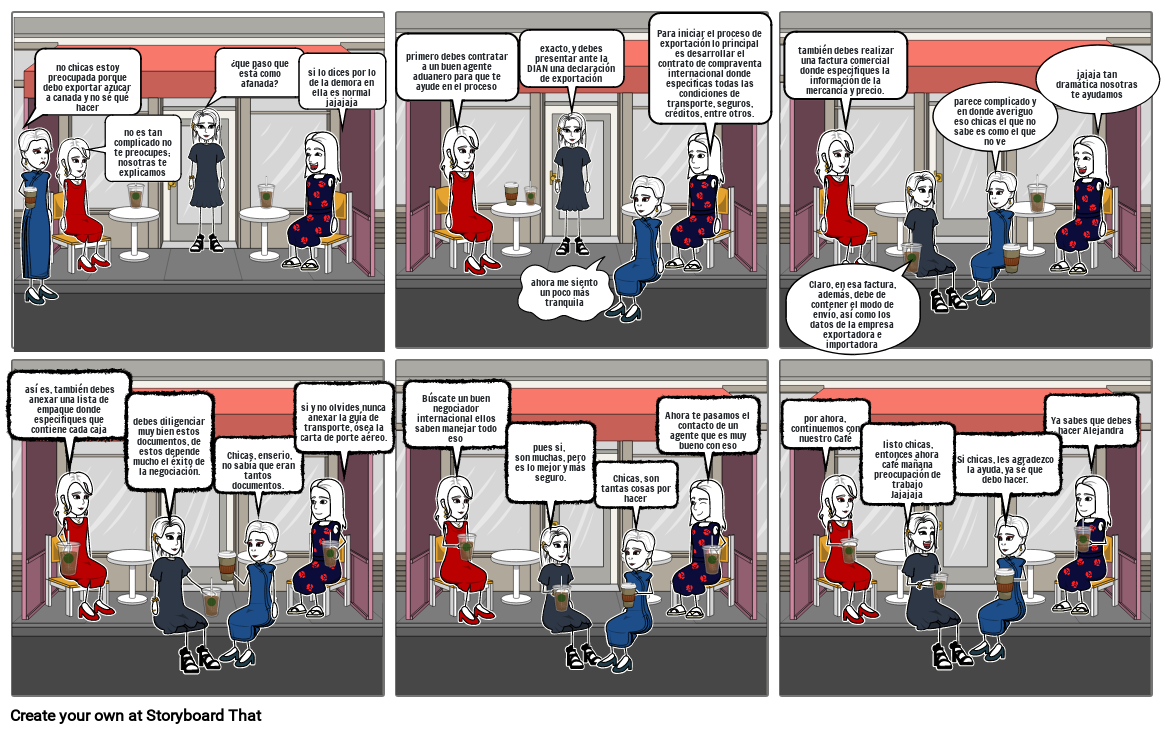 Tarde de cafe Storyboard by 51ae640a