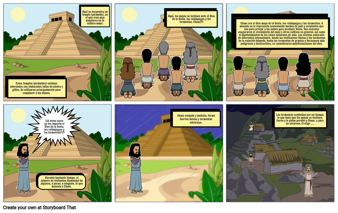 Spanish Assignment P4 Storyboard por 51c552a9