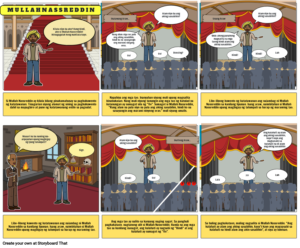 Mullah Nassreddin Storyboard por 5247f5796e