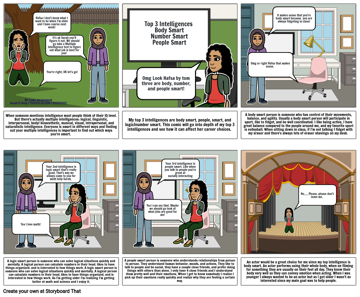 MI Comic Assignment- Sarah Storyboard by 52a8c236