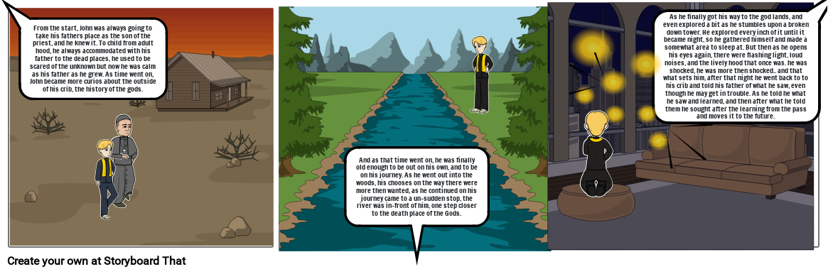 “By the Water of Babylon” Storyboard por 52aca2ba