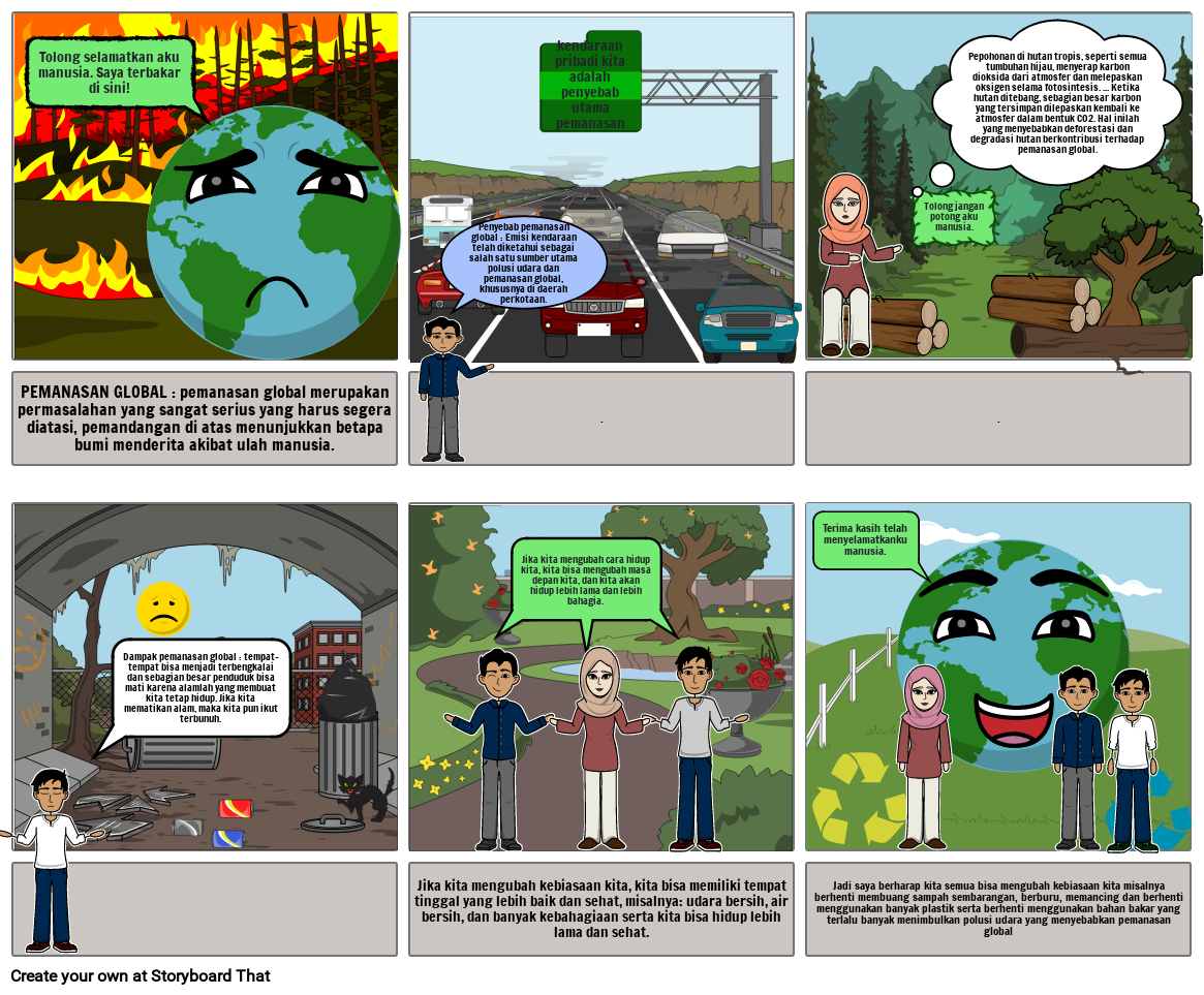 Save The Earth Storyboard por 53139a48
