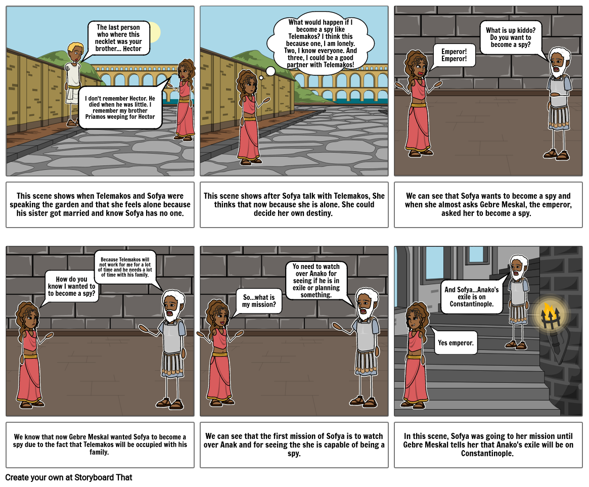 Sofya The New Spy Storyboard von 534c3e27