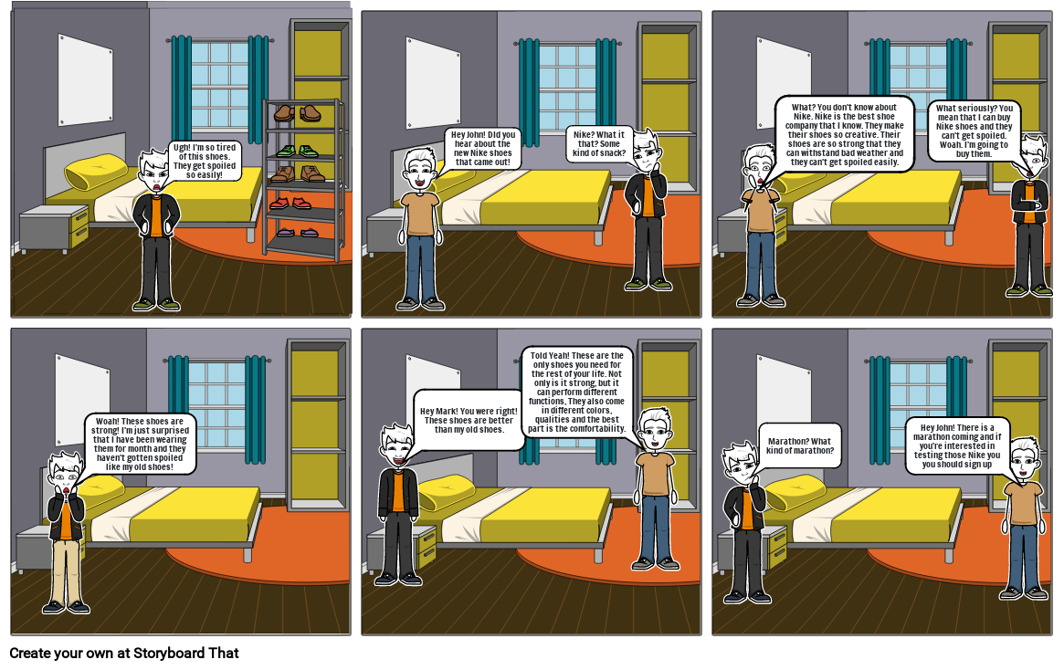 Nike Shoes The Only Shoes You Need Storyboard