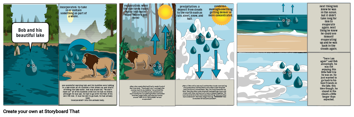 Water Cycle Part 1 Storyboard par 5387092d