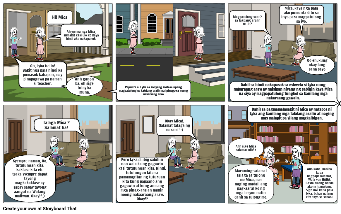 Pagtulong sa Kapwa Storyboard by 5398dbec