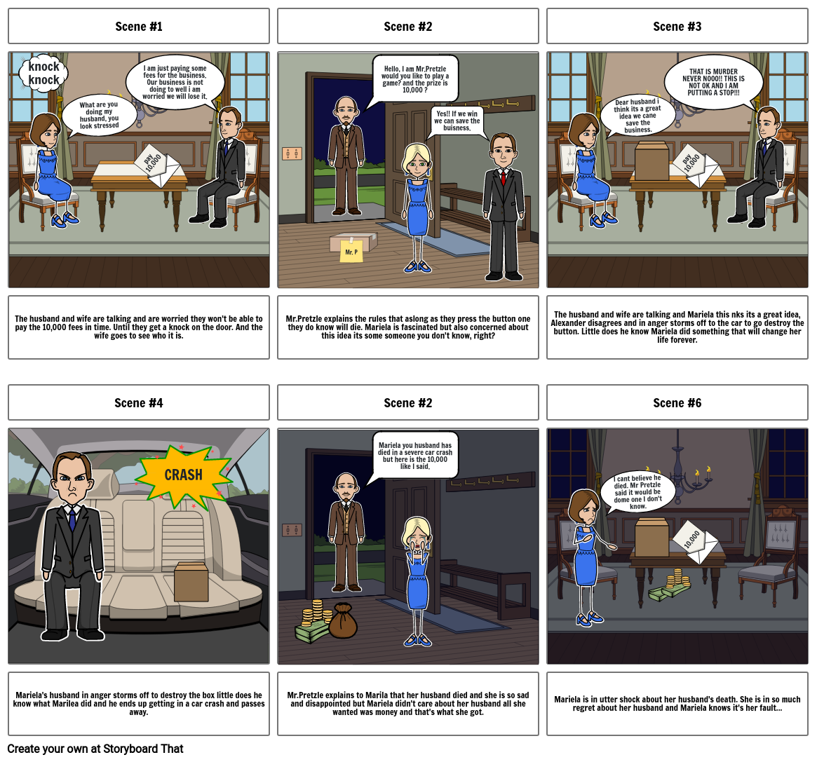 Button, Button Michelle Zheleva adaption. Storyboard