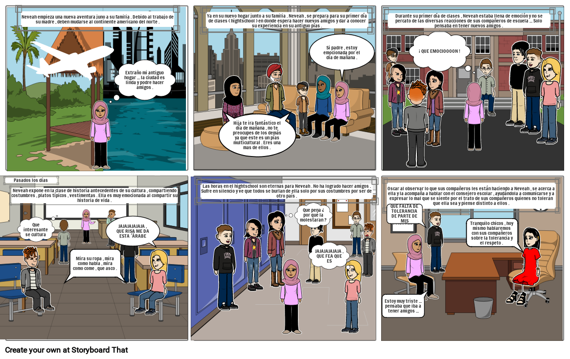 comics habilidades socioemocionales Storyboard