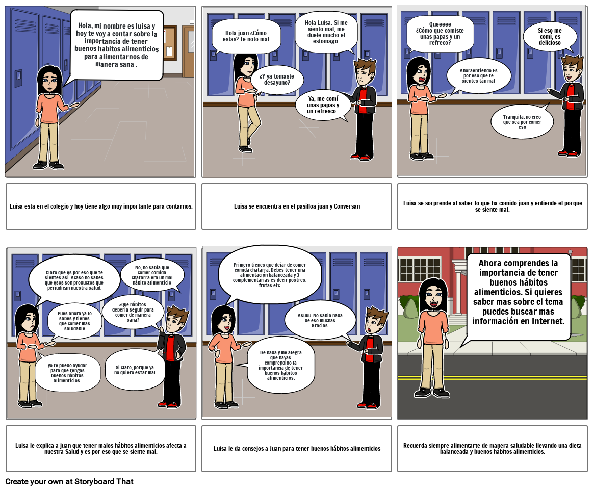 Cómic De Comida Saludable