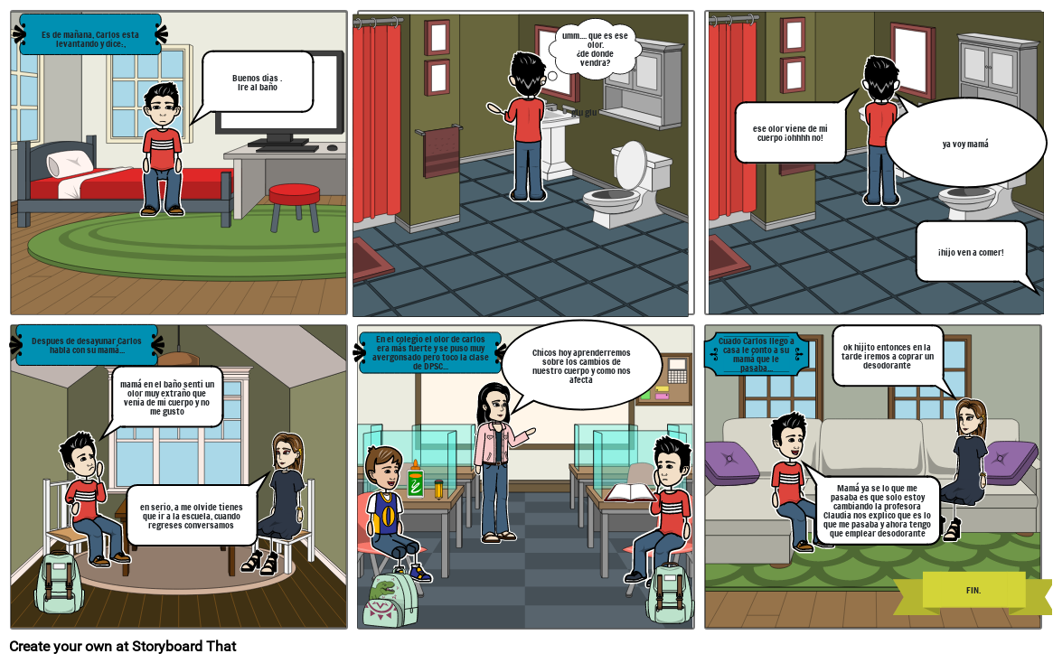 Cambios En Mi Cuerpo Storyboard By 54400357