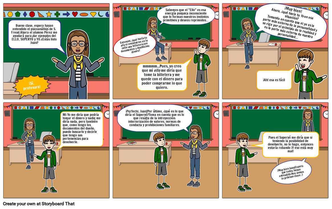 Explicación Ello Yo Y Superyó Storyboard By 54543051