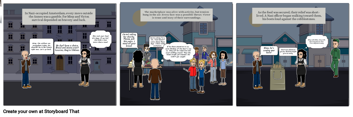 Anne Frank Graphic Novel Storyboard by 5466ccd3