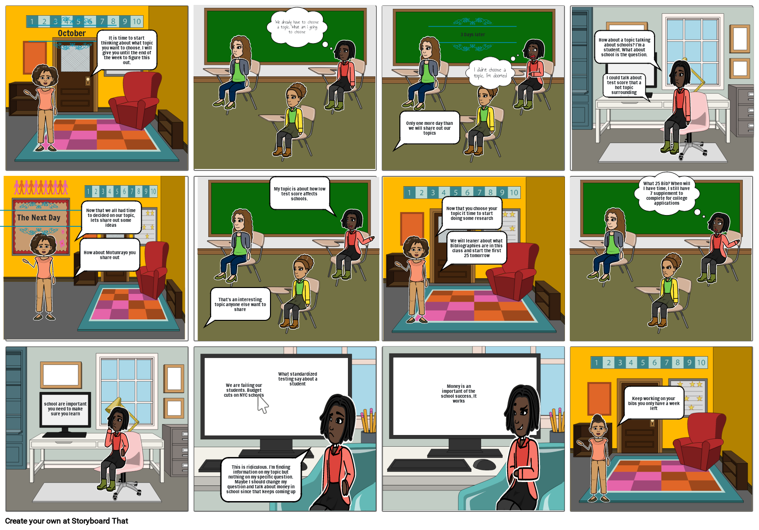 AP research year Storyboard von 547ef5a2