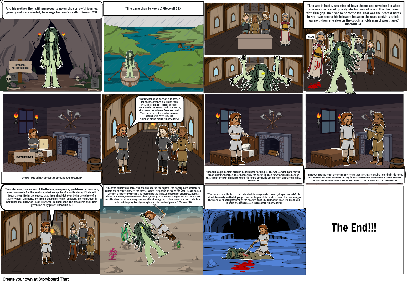 Grendels Mother Storyboard by 5483e4d4
