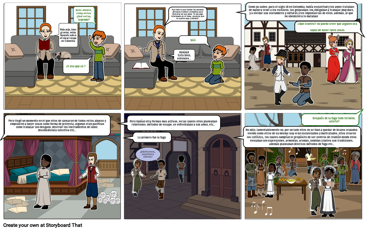 Cimarronaje 1 Storyboard by 5487bfce