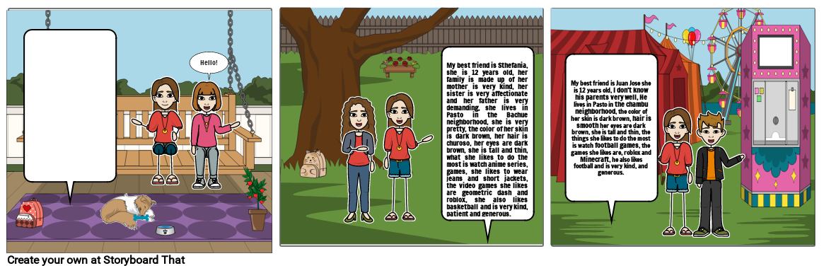 INTRODUCY ABOUT YOUR BEST FRIENDS Storyboard par 549ebfb2