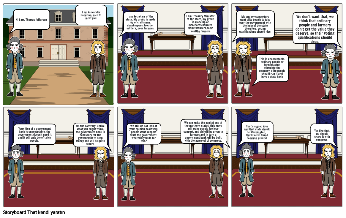 Hamilton-Jefferson Storyboard par 54d090b1