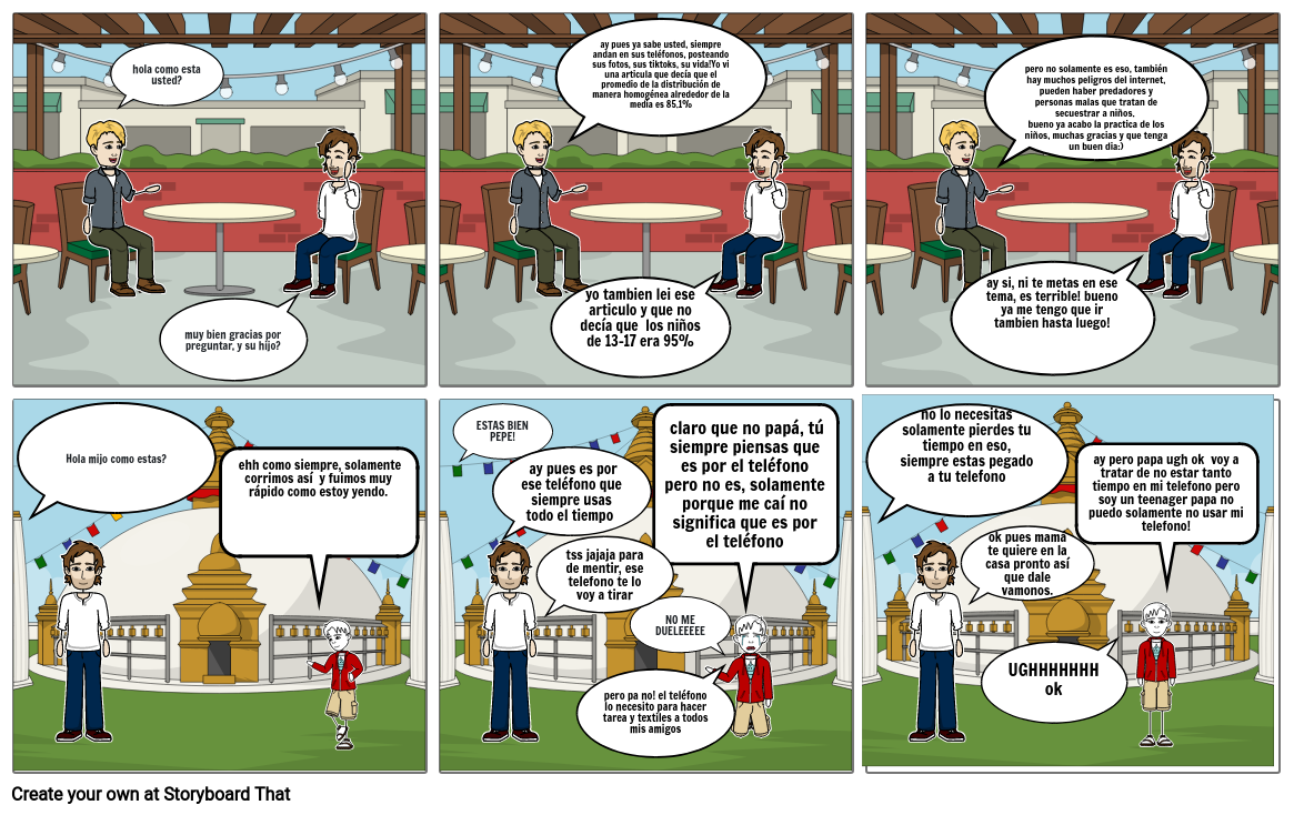 spanish Storyboard por 54f85498