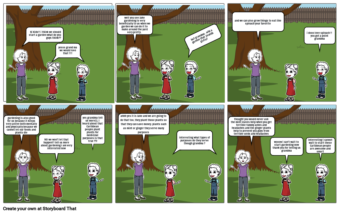 Gardening is fun Storyboard por 55626e82