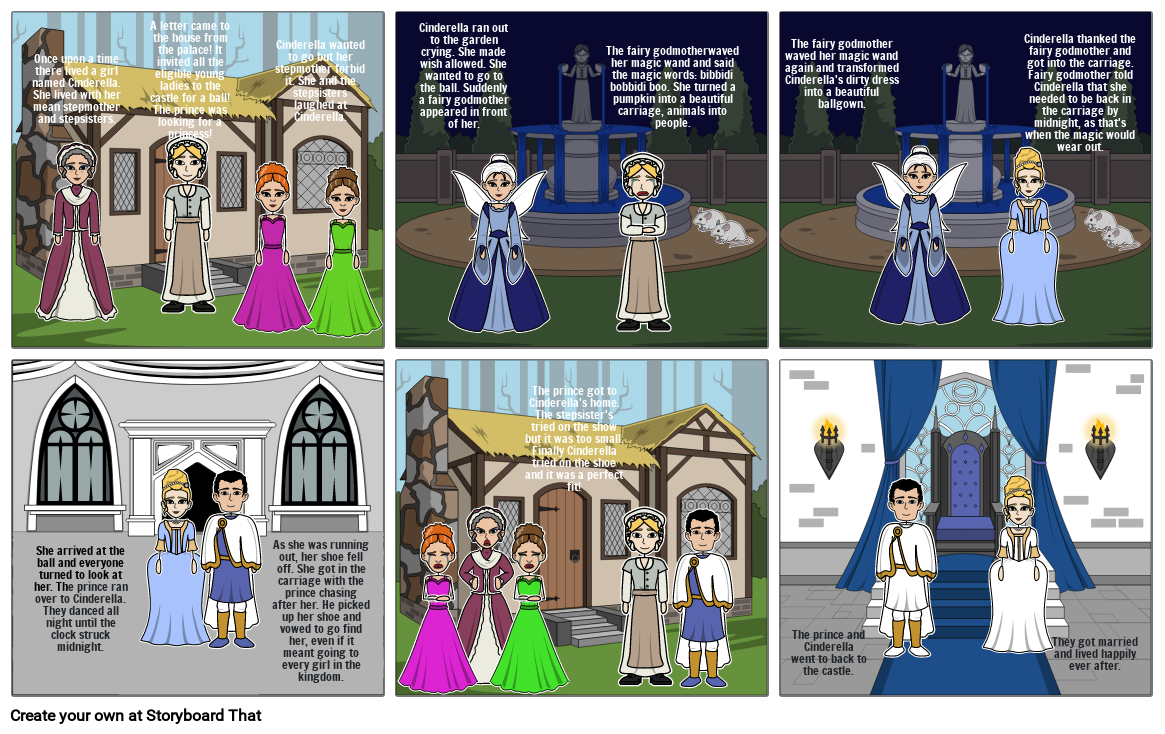 Cinderella Storyboard by 55d599e6