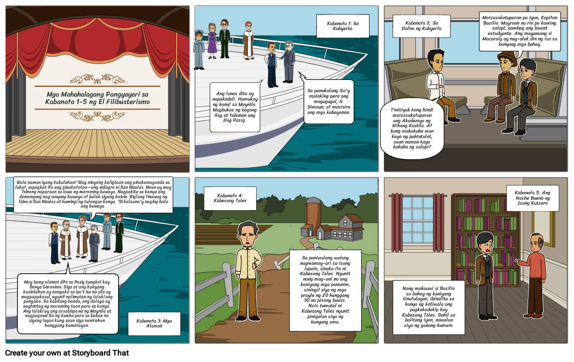 El filibusterismo Storyboard por 55e0a53c