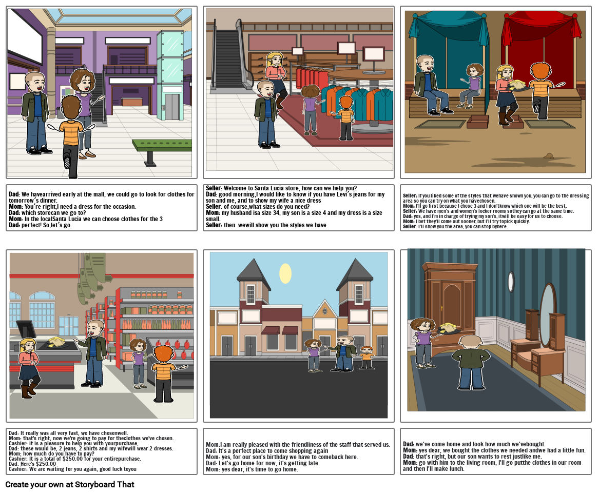 Vamos de Compras Storyboard by 55f41ded