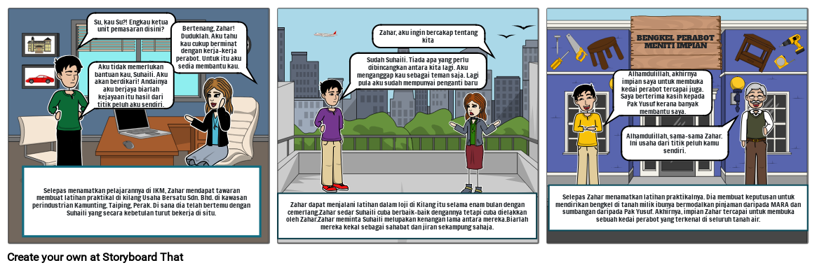 Meniti Impian Storyboard by 569dd6a7
