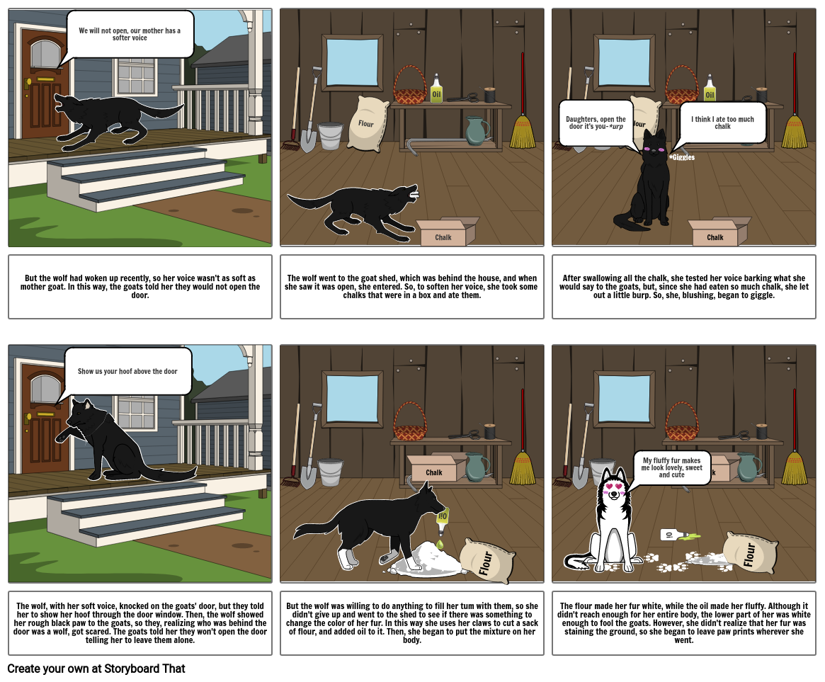 The Wolf And The Seven Goats Part 2 Storyboard