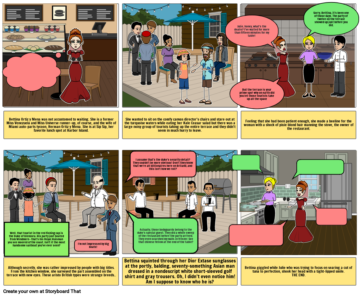 Rich People Problems by Kevin Kwan GROUP 1 Storyboard