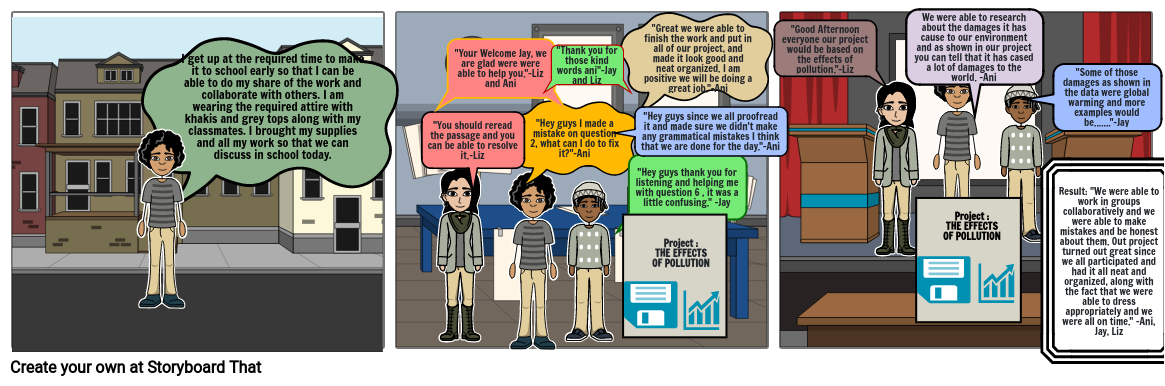 School Project Storyboard by 582a6f28