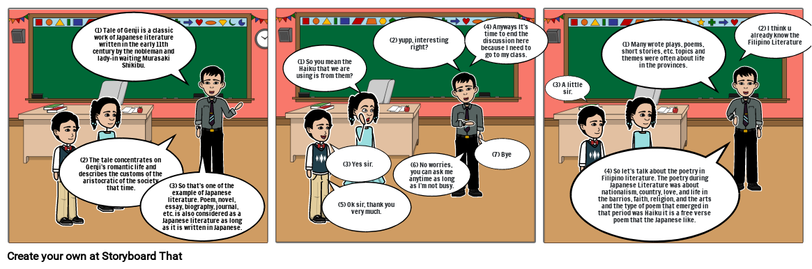 Japanese Literature Storyboard by 582ea7eb