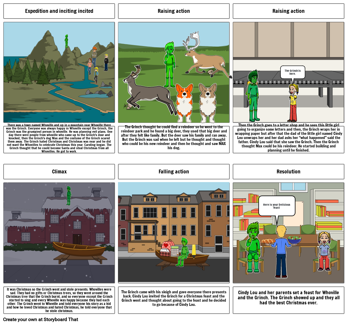 The Grinch stole Christmas David and Ava Storyboard