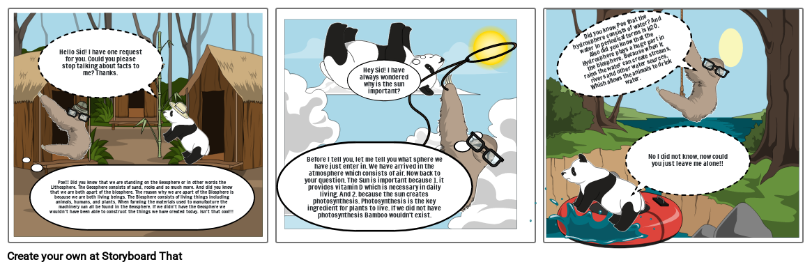 Earth's Spheres Comic Storyboard por 585a0767